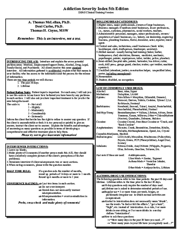 (PDF) An Improved Diagnostic Evaluation Instrument for Substance Abuse ...