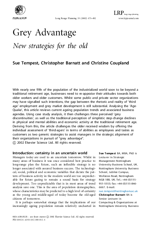 (PDF) Grey Advantage