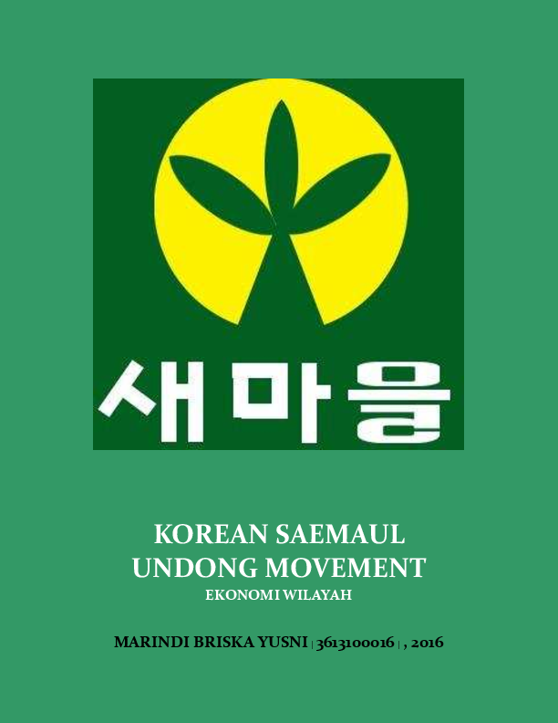 KOREAN SAEMAUL UNDONG MOVEMENT | Marindi Briska - Academia.edu