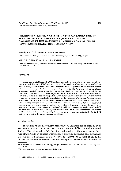 (PDF) Congener-specific analysis of the accumulation of polychlorinated ...