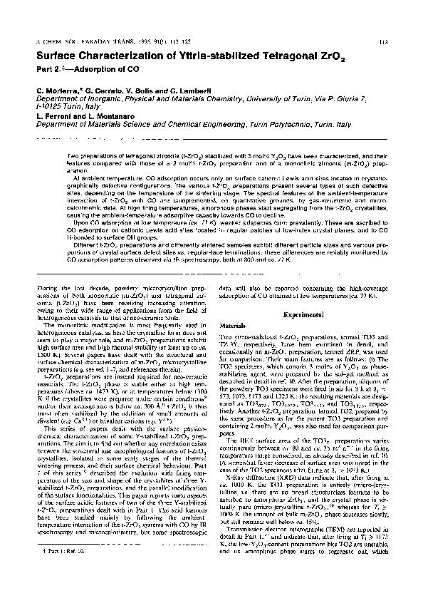 (PDF) Surface characterization of yttria-stabilized tetragonal ZrO2 ...