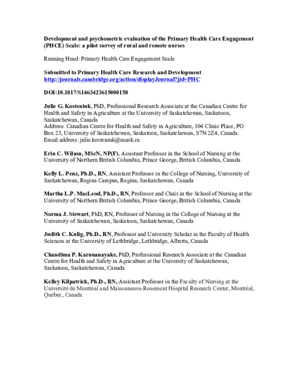 (PDF) Development and psychometric evaluation of the Premarital Sexual Behavior Assessment Scale ...