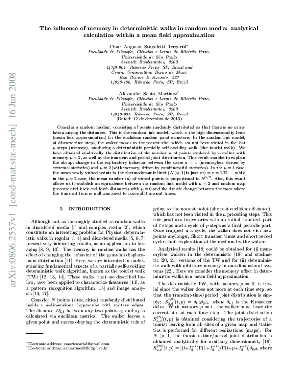 (PDF) Analytical calculation for the percolation crossover in deterministic partially self ...