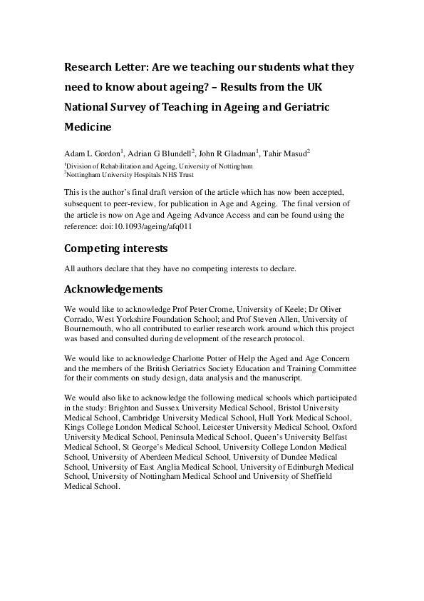 (PDF) Research Letter