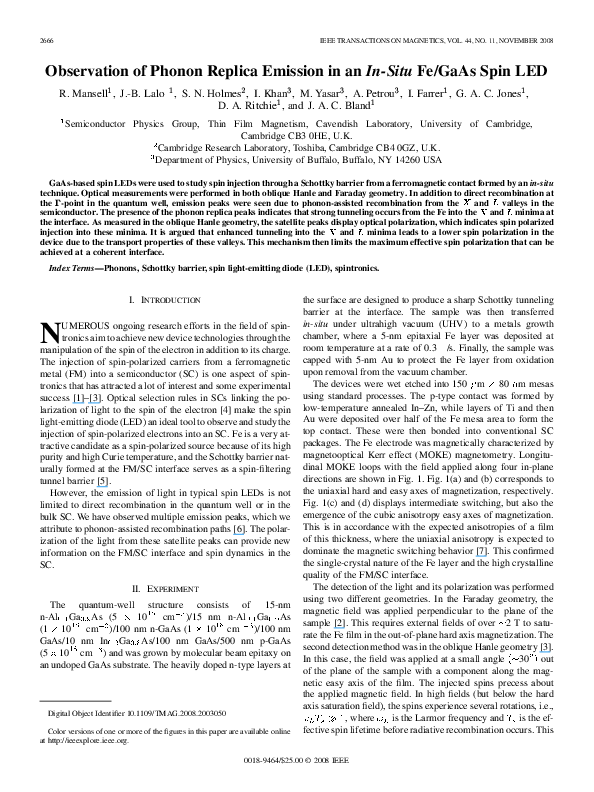 (PDF) Electron distribution among the $\ Gamma $, L, and X GaAs ...