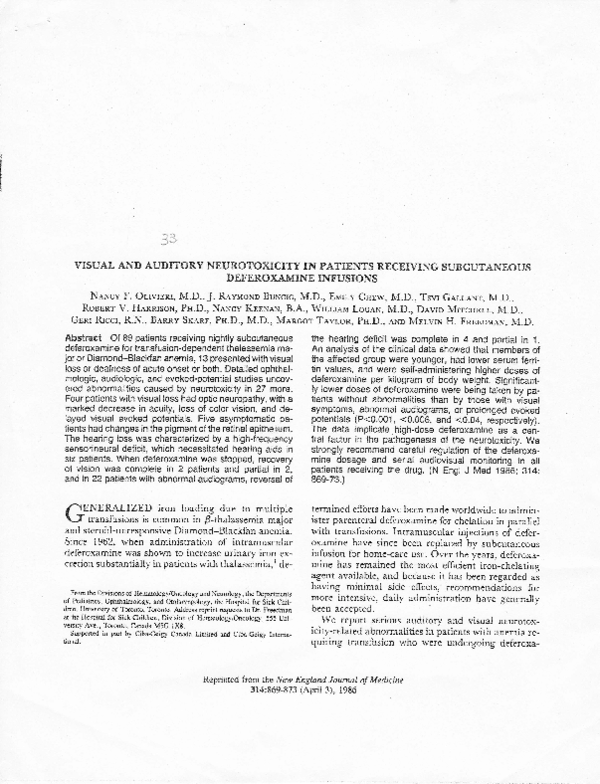 (PDF) Visual and Auditory Neurotoxicity in Patients Receiving ...