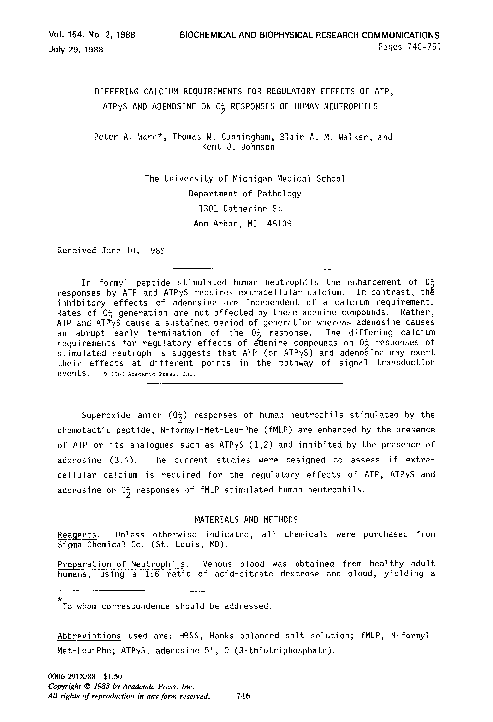 (PDF) Differing calcium requirements for regulatory effects of ATP, ATP ...