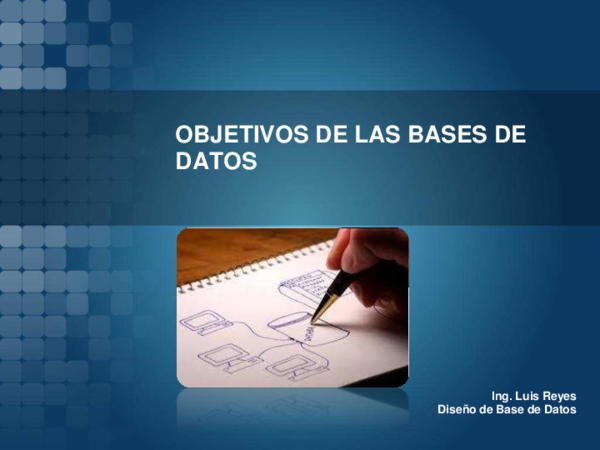 (PDF) OBJETIVOS DE LAS BASES DE DATOS