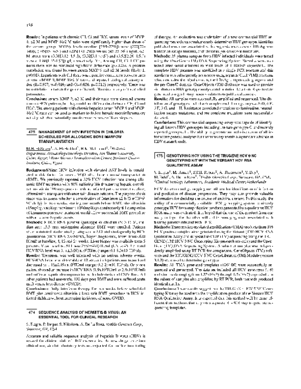 (PDF) Genotyping HCV using the trugene HCV 5'NC genotyping kit with the ...