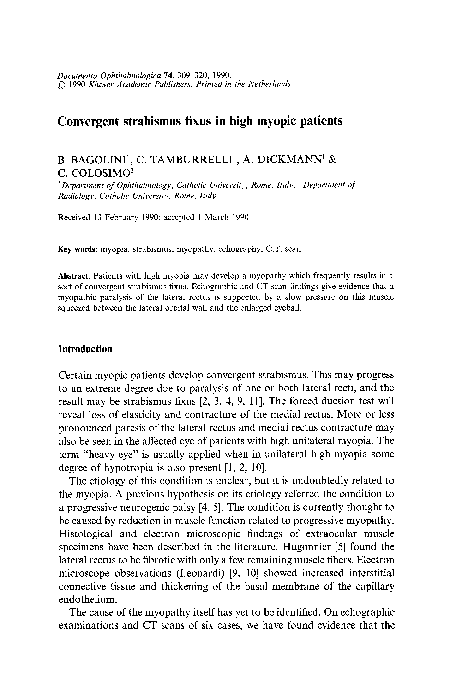 (PDF) Convergent strabismus fixus in high myopic patients