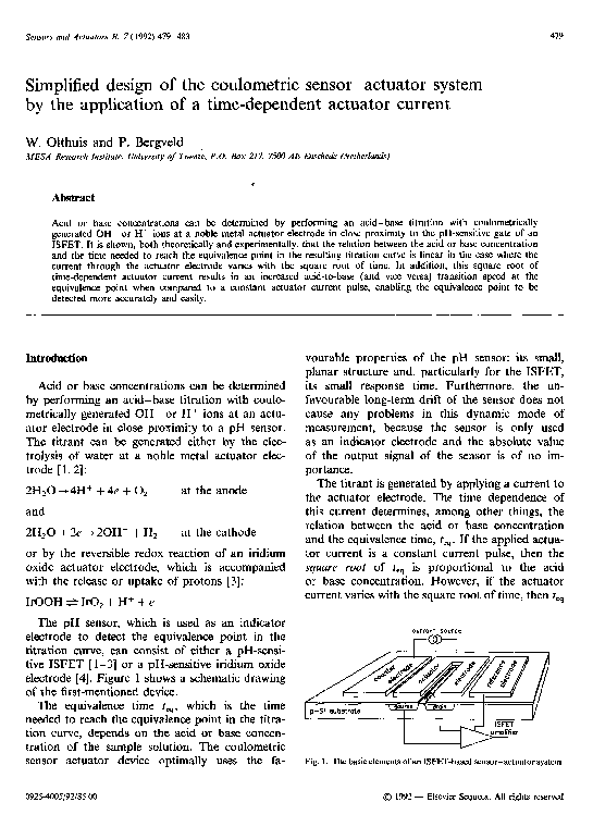 (PDF) Simplified design of the coulometric sensor-actuator system by ...