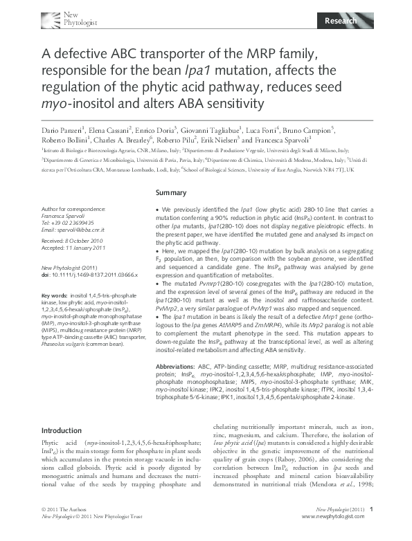 (PDF) A defective ABC transporter of the MRP family, responsible for ...