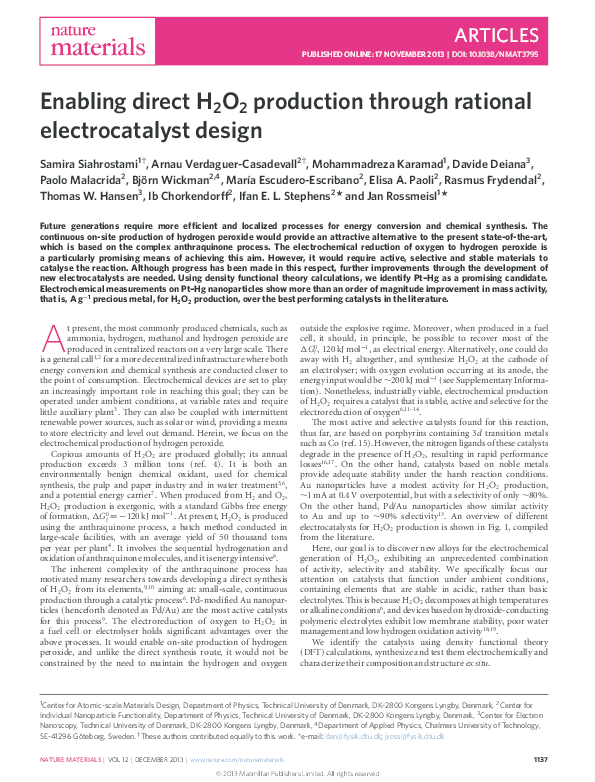 (PDF) Erratum: Enabling direct H2O2 production through rational ...