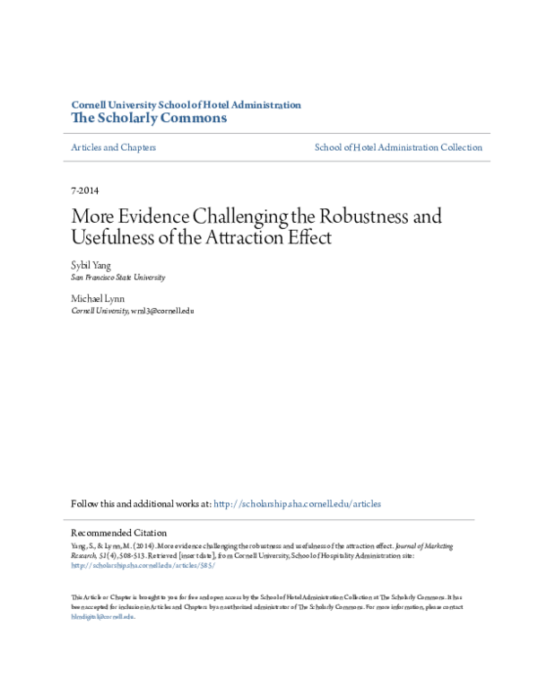 (PDF) More Evidence Challenging the Robustness and Usefulness of the ...