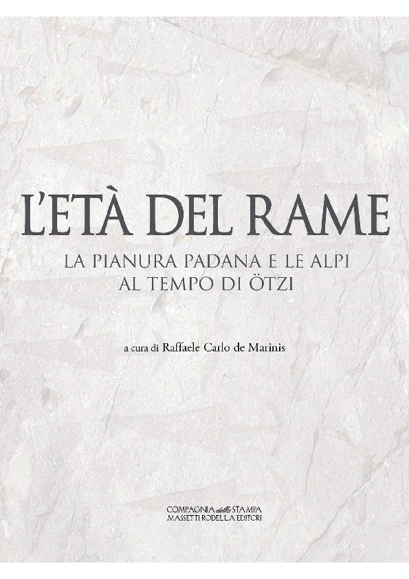 (PDF) Dall'età del Rame all'età del Bronzo. I primi villaggi ...
