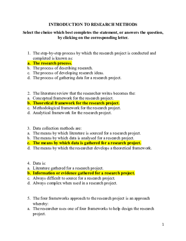 (DOC) INTRODUCTION TO RESEARCH METHODS