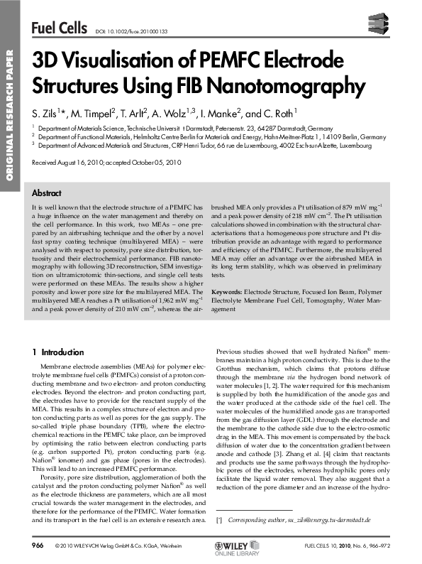 (PDF) 3D Visualisation of PEMFC Electrode Structures Using FIB ...