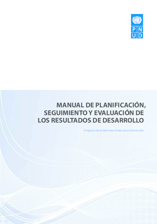 (PDF) MANUAL DE PLANIFICACIÓN, SEGUIMIENTO Y EVALUACIÓN DE LOS RESULTADOS DE DESARROLLO Programa ...