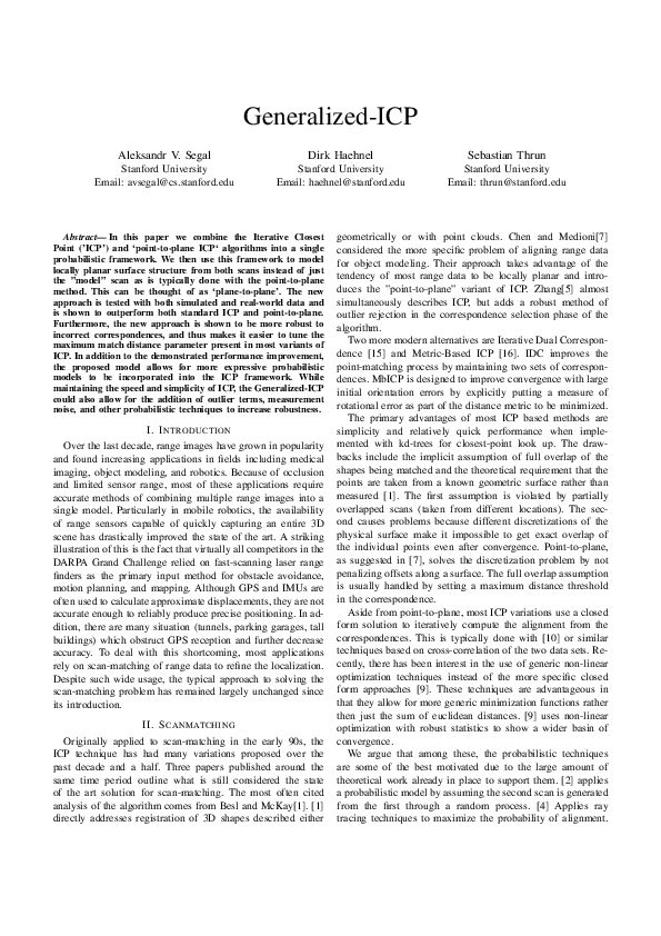 (PDF) Generalized-ICP