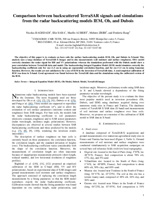 (PDF) An empirical calibration of the integral equation model based on ...