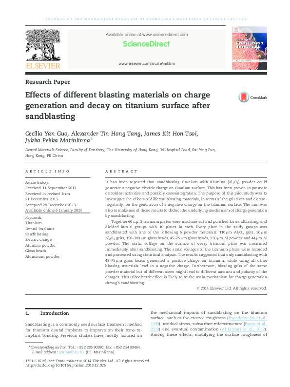 (PDF) Effects of different blasting materials on charge generation and ...
