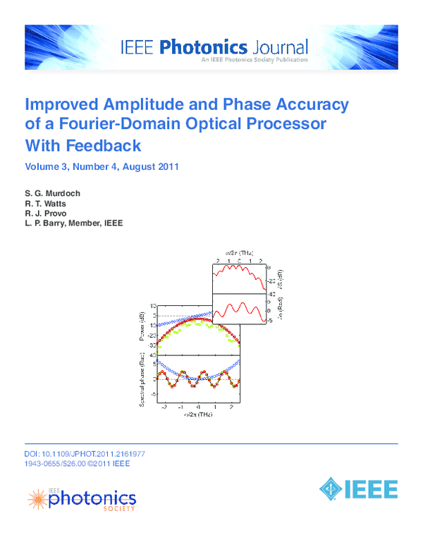 (PDF) Improved accuracy of a Fourier-domain optical processor with feedback