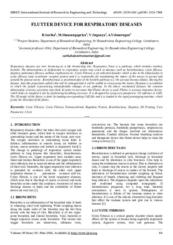 (PDF) FLUTTER DEVICE FOR RESPIRATORY DISEASES