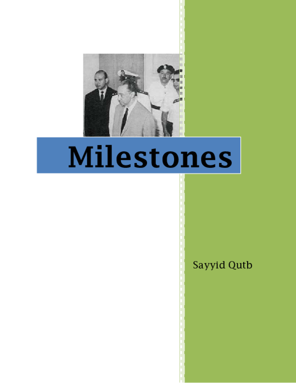 PDF) Sayyid Qutb Milestones Isha Haider, 42% OFF