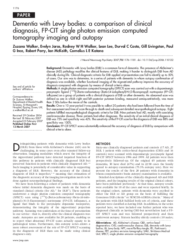 (PDF) A comparison of Tc-99m-exametazime and I-123-FP-CIT SPECT imaging ...