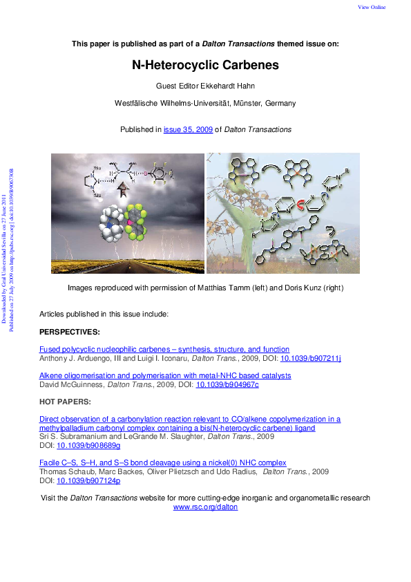 (PDF) Trinuclear copper(I) complexes with triscarbene ligands ...