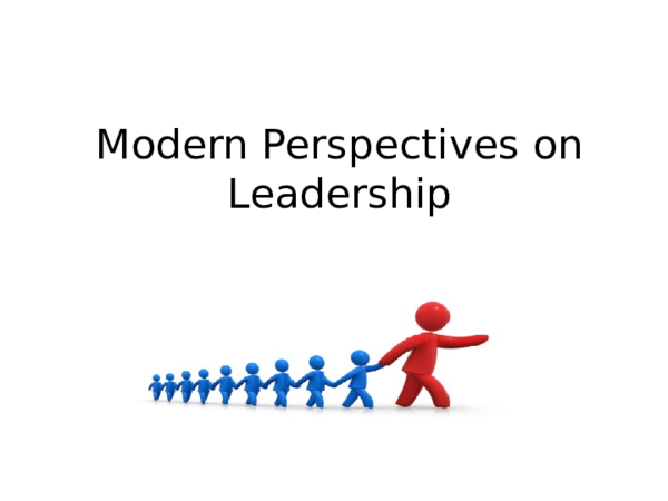 (PPT) Chapter 13 - Modern Perspectives on Leadership