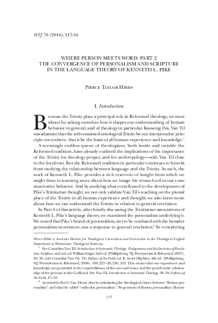 (PDF) Where Person Meets Word (Part 2): The Convergence of Personalism ...