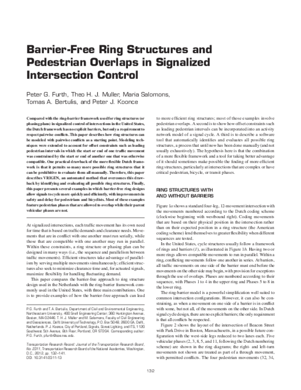 (PDF) Barrier-Free Ring Structures and Pedestrian Overlaps in ...