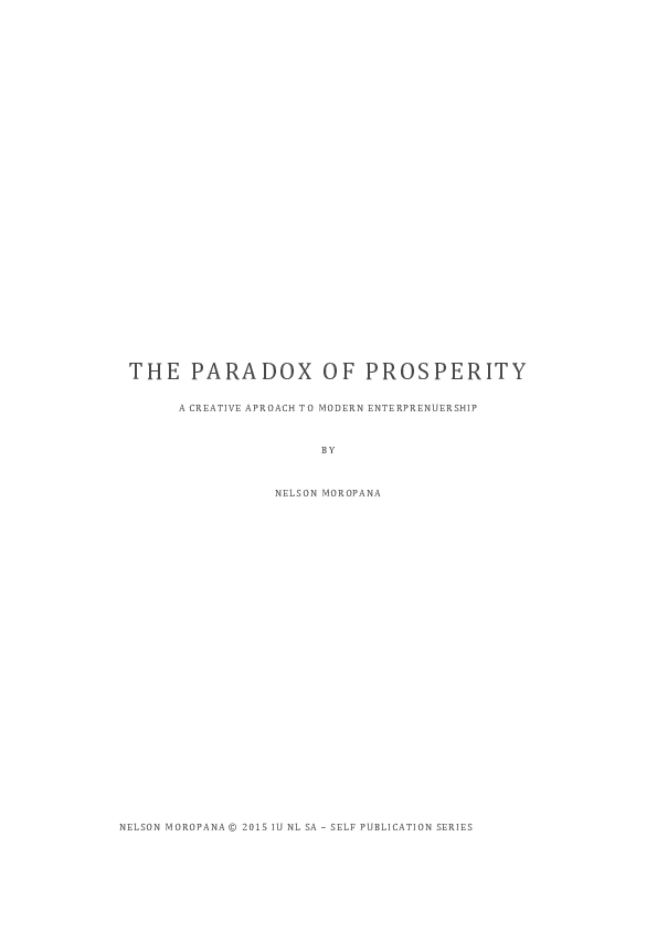 (PDF) The Paradox Of Prosperity