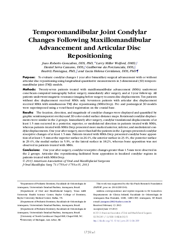 (PDF) A simple technique for the distraction and mobilization of the ...