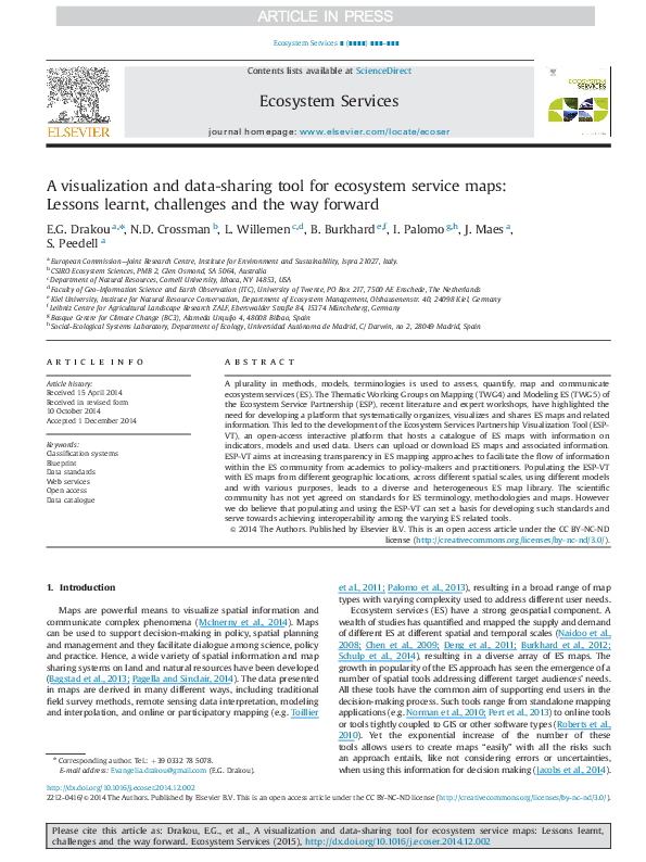 (PDF) A visualization and data-sharing tool for ecosystem service maps ...