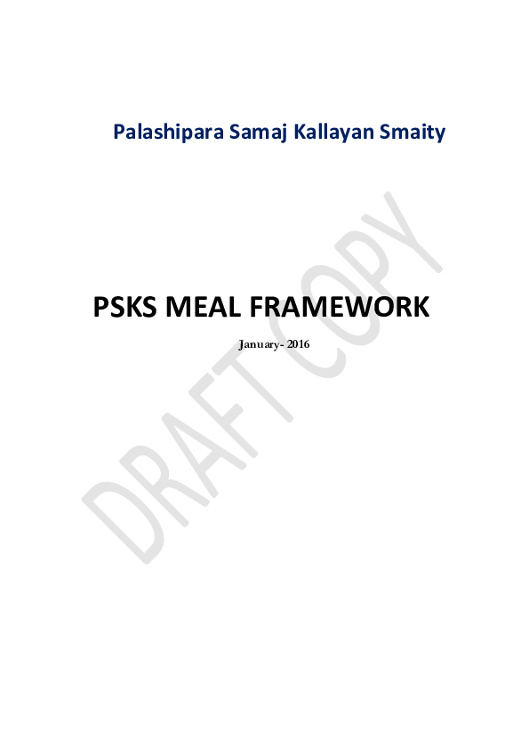 (PDF) MEAL FRAMEWORK