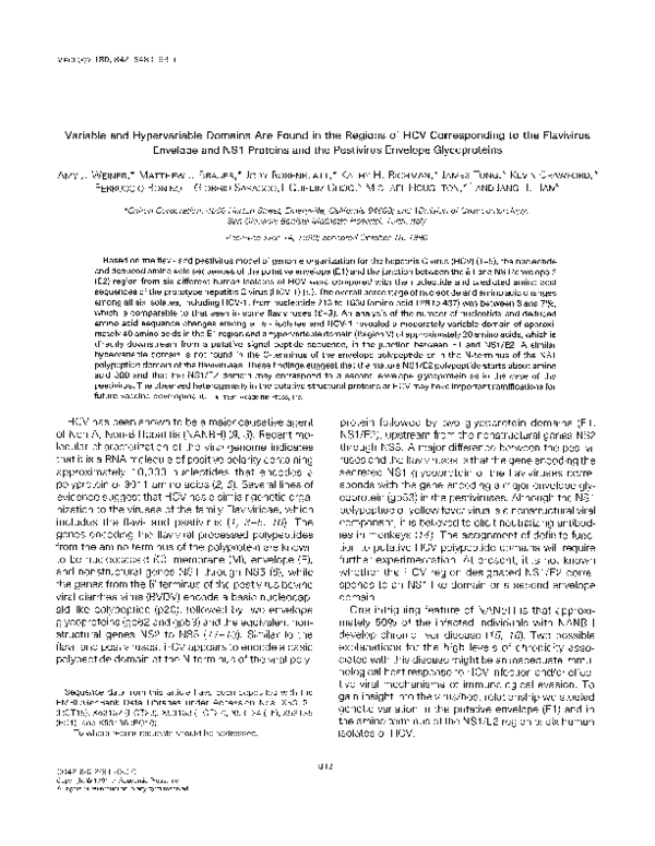 (PDF) Variable and hypervariable domains are found in the regions of ...