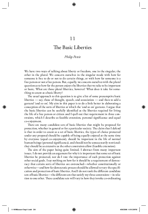 (PDF) The Basic Liberties