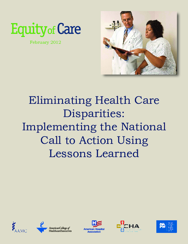 (PDF) Eliminating Health Care Disparities: Implementing the National ...