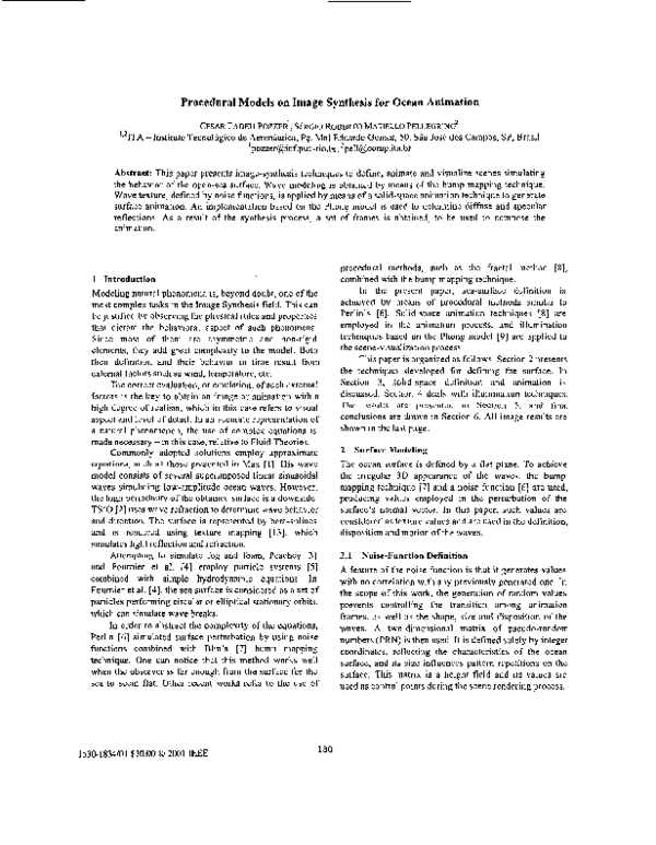 (PDF) Procedural models on image synthesis for ocean animation