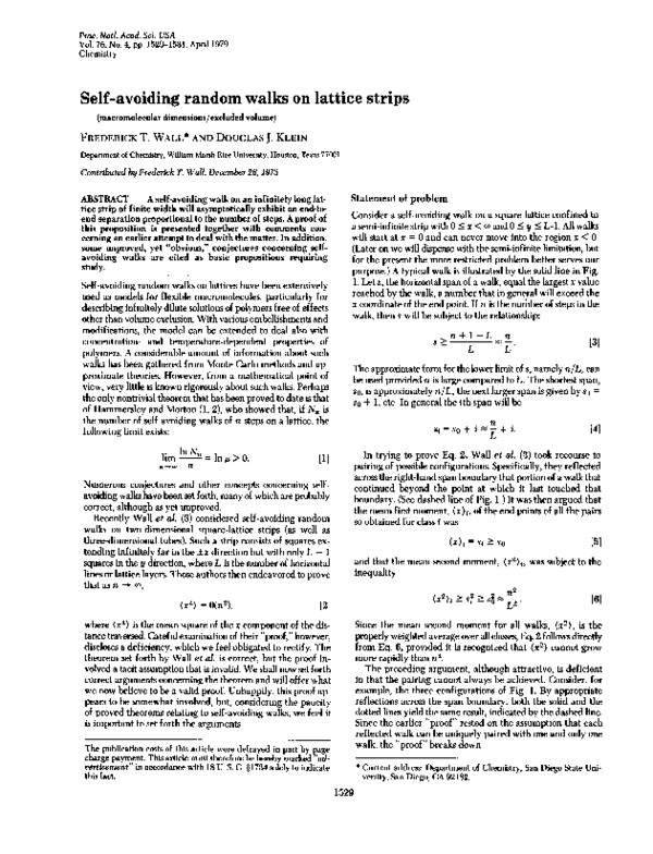 (PDF) Self-avoiding random walks on lattice strips