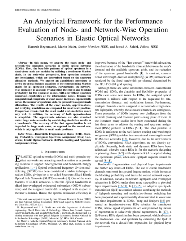 Pdf An Analytical Framework For Performance Evaluation Of Ipv6 Based Mobility Management Protocols