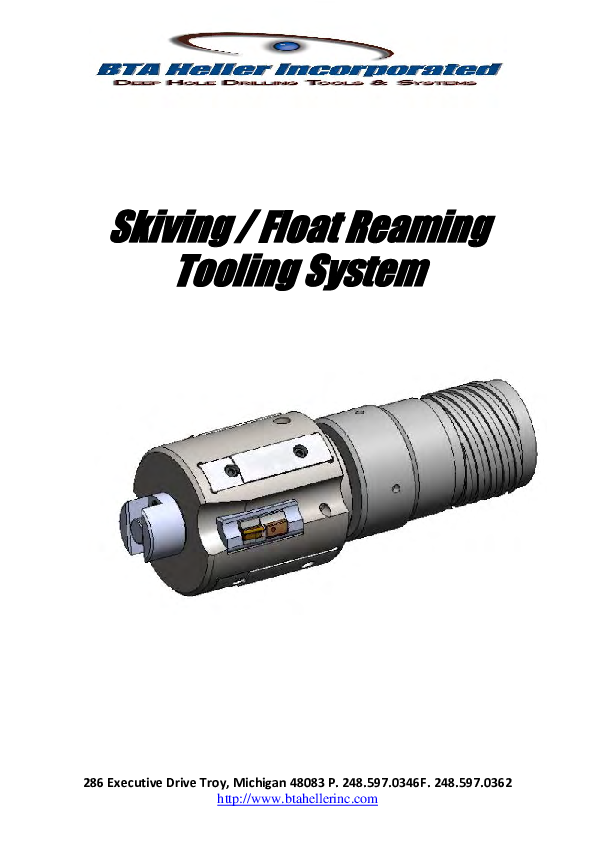 (PDF) Skiving / Float Reaming Tooling System Introduction to Skive ...