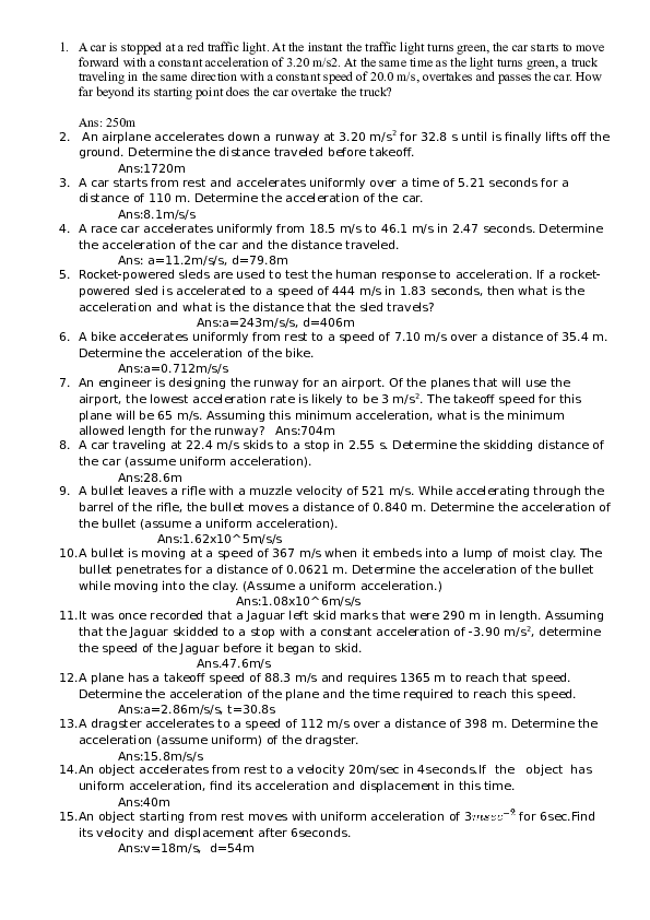 Doc Linear Accelerated Motion