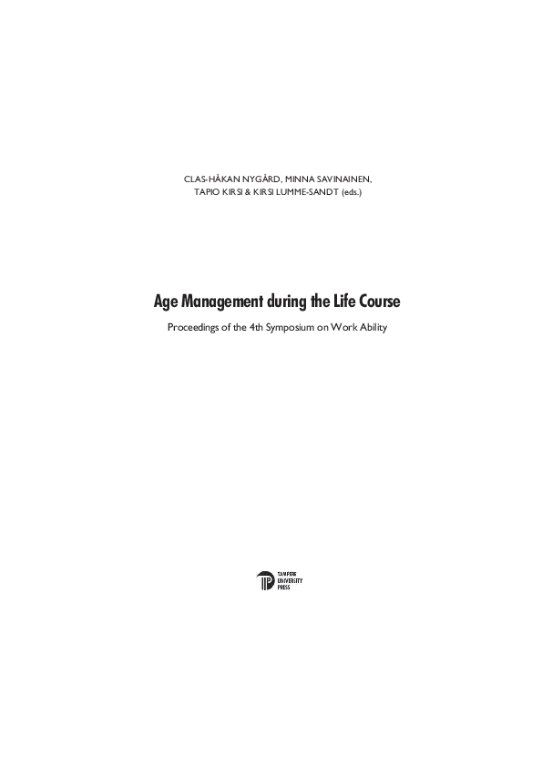 (PDF) The Work Ability Index as screening instrument for university staff
