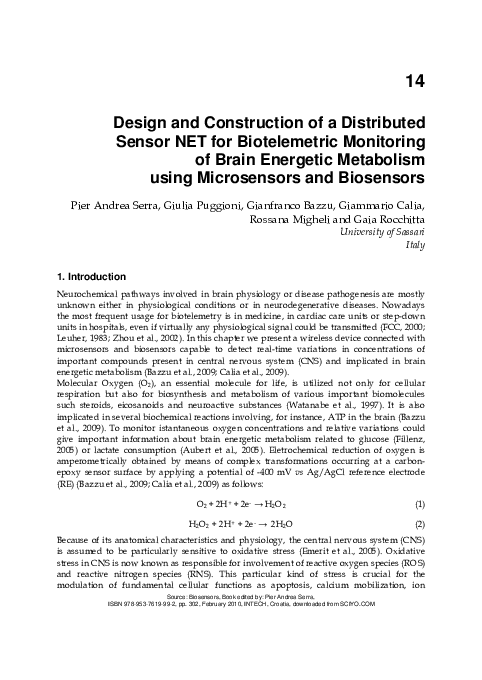 (PDF) Design and Construction of a Distributed Sensor NET for Biotelemetric Monitoring of Brain ...