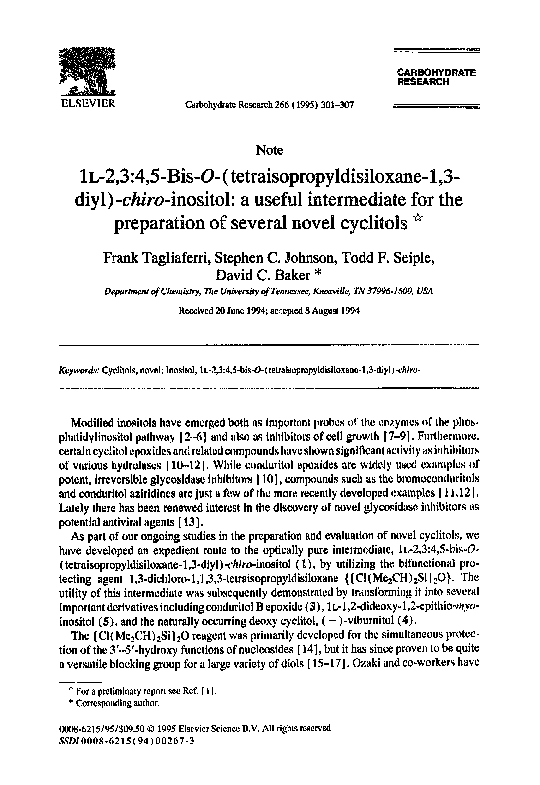 (PDF) 1L-2,3:4,5-bis-O-(tetraisopropyldisiloxane-1,3-diyl)-chiro ...