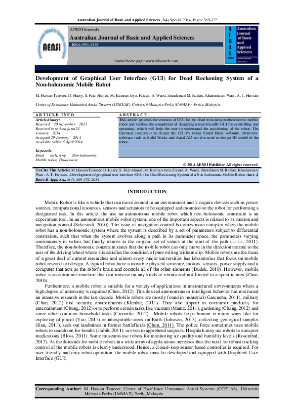 (PDF) Development of Graphical User Interface (GUI) for Ground Control ...