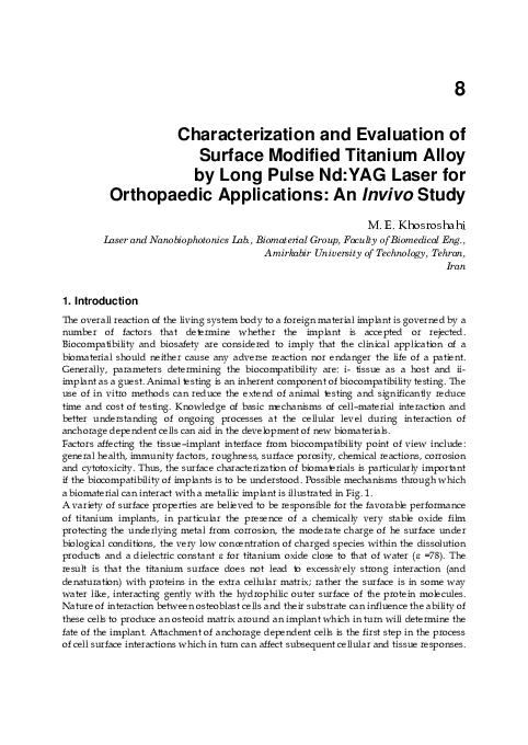 (PDF) Characterization and Evaluation of Surface Modified Titanium Alloy by Pulse Nd:YAG Laser ...